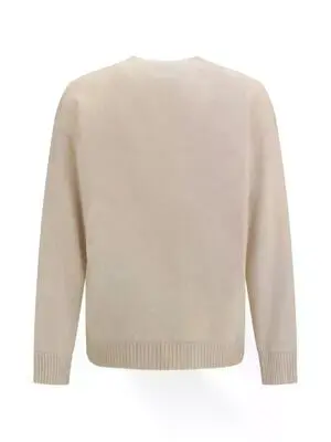 LANEUS Crew-neck Ribbed-trim Sweater