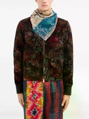 PIERRE-LOUIS MASCIA Aloeuw Landscape-print Silk Scarf - Neutrals