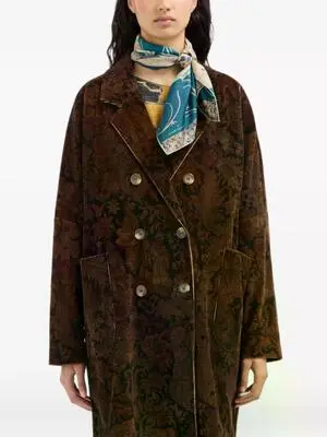 PIERRE-LOUIS MASCIA Aloeuw Landscape-print Silk Scarf - Neutrals