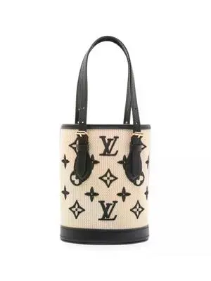 LOUIS VUITTON Monogram Cotton Nano Bucket Bag