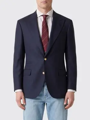Brunello Cucinelli Single-breasted Virgin Wool Blazer - Blue