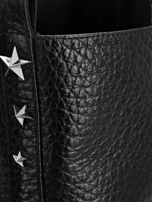Philipp Plein Lace-up Grained Leather Combat Boots
