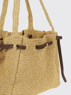 Tory Burch Romy Large Raffia Tote Bag