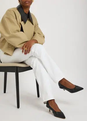 Studio Amelia Rhodes Leather Pumps