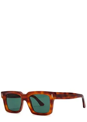 CUTLER & GROSS 1386 Square-frame Sunglasses - Brown
