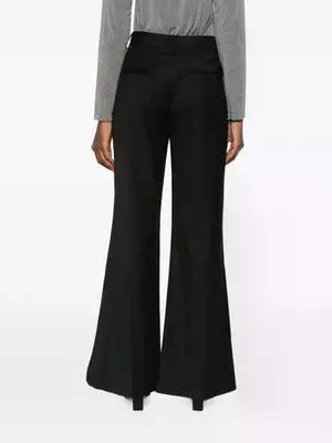 Dixie Tailored Flared Trousers - Black