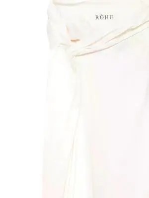 RÓHE Twist-detail Wrap Asymmetric Skirt - Neutrals
