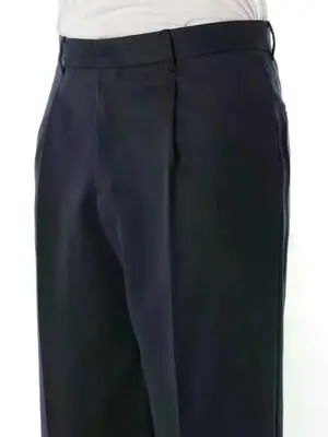 LARDINI Pleated Straight-leg Trousers