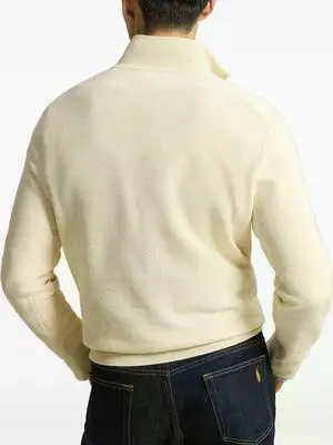 Polo Ralph Lauren Mesh-knit Quarter-zip Sweater