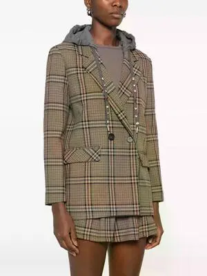 Dixie Checked Double-breasted Jacket