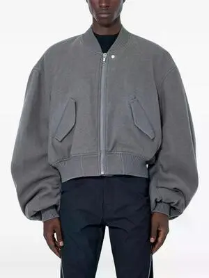 Rick Owens Boiled Wool Secchia Flight Jacket
