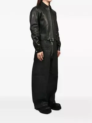 FILTH Waxed Wide-leg Jeans