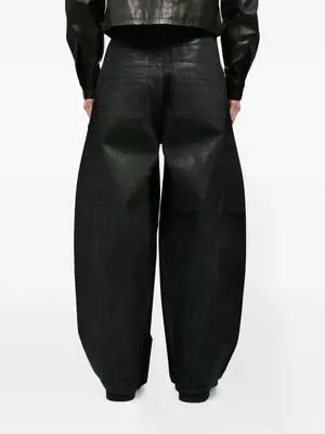 FILTH Waxed Wide-leg Jeans