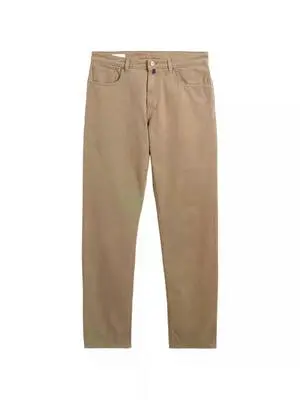 SLOWEAR Incotex Blue Division Straight-leg Trousers - Neutrals