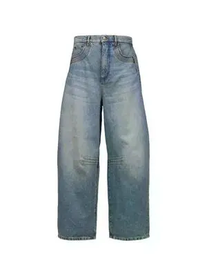EGONLAB Whiskering-effect Jeans - Blue