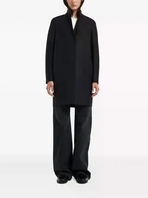 Harris Wharf London Stand-collar Press-stud Coat