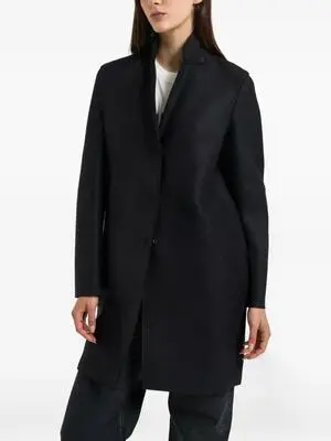 Harris Wharf London Stand-collar Press-stud Coat