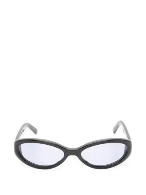 BRU EYEWEAR Linden Oval-frame Sunglasses - Black