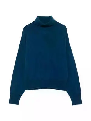 VANISE Cashmere Roll-neck Sweater - Blue