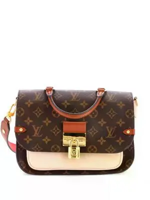 LOUIS VUITTON Vaugirard Handbag Monogram Canvas With Leather Satchel