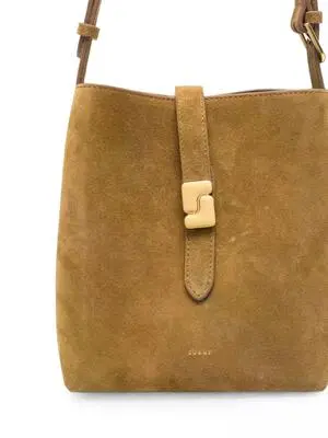 Soeur Suede Logo-plaque Shoulder Bag
