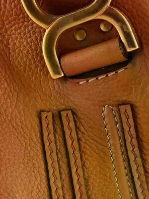 Chloé Marcie Leather Large Shoulder Bag - Brown