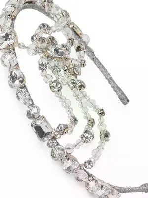 JENNIFER BEHR Ameerha Crystal-embellished Headpiece - Silver
