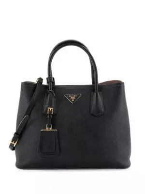 Prada Cuir Double Saffiano Leather Medium Tote Bag