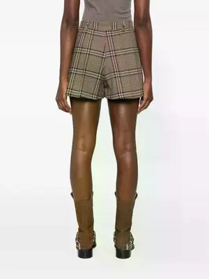 Dixie Check Pleated Shorts