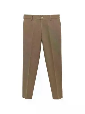 TOMBOLINI Pressed-crease Tailored Trousers - Brown