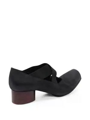 UMA WANG Crossover-strap Block-heel Ballet Flats