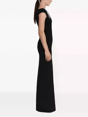 Safiyaa Lucrezia Crystal-embellished Maxi Dress