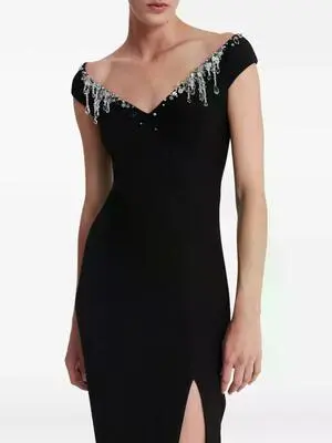 Safiyaa Lucrezia Crystal-embellished Maxi Dress
