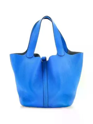 Hermès Picotin Lock Clemence Mm Bucket Bag - Blue