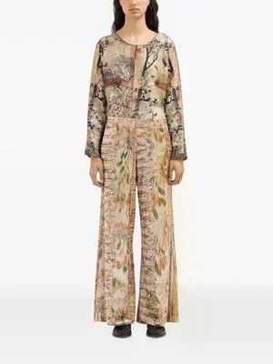 PIERRE-LOUIS MASCIA Abstract-print Palazzo Pants