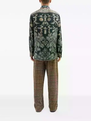 PIERRE-LOUIS MASCIA Floral-print Silk Shirt