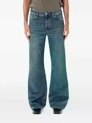 JEANERICA Faded Wide-leg Jeans - Blue