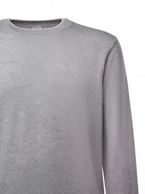 Eleventy Contrast-trim Wool Fine-knit Top