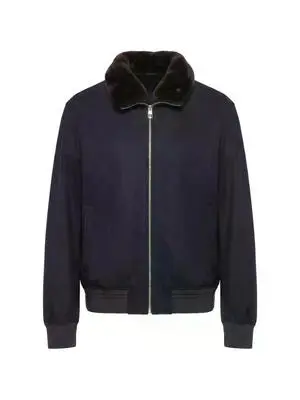 MONTECORE Zip-up Bomber Jacket - Blue