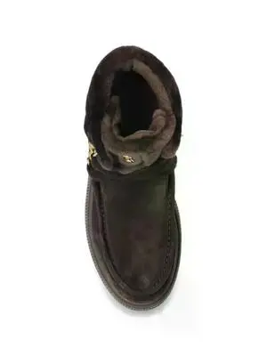 Bogner Turin Shearling-trim Leather Boots