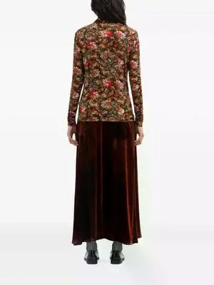 PIERRE-LOUIS MASCIA Sassonia Floral-print Turtleneck Top