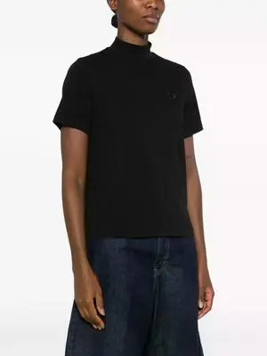 Maje Cotton High-neck T-shirt