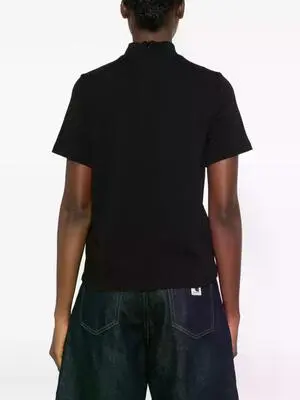 Maje Cotton High-neck T-shirt