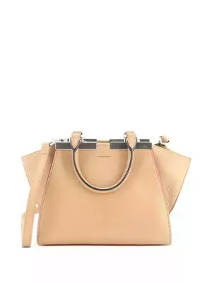 Fendi Leather Mini Cross Body Bag - Brown