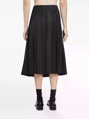 Simone Rocha Tailored Clip Kilt Midi Skirt
