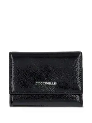 COCCINELLE Crinkled-leather Wallet - Black