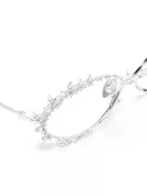 YVMIN Crystal-embellished Cat-eye Sunglasses
