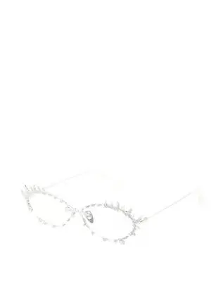 YVMIN Crystal-embellished Cat-eye Sunglasses