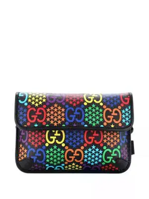 Gucci Psychedelic Print Gg Coated Canvas Belt Bag