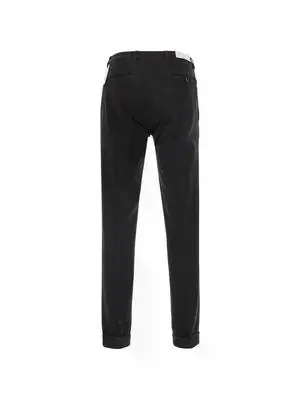 MICHAEL COAL Pleated-detail Turn-up Trousers
